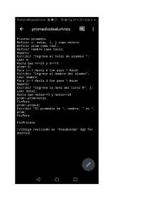 Ejemplos de algoritmos - Docsity