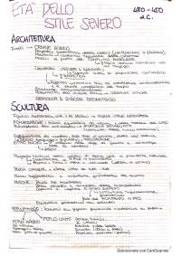 Età dello stile severo (ASAG) - Docsity