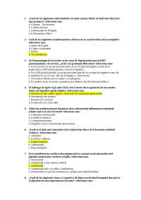 Preguntas de medicina interna 2 - Docsity