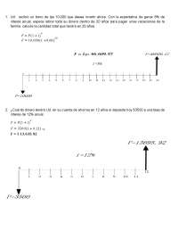 Ejercicios de Ingeneria Economica | Ejercicios de Ingeniería Civil - Docsity