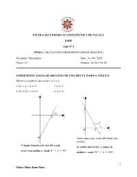 Geometria analitica - Calculo de coeficiente angular (declive de recta ...