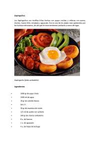 Receta de comidas extranjeras - Docsity