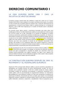 Resumen derecho comunitario - Docsity