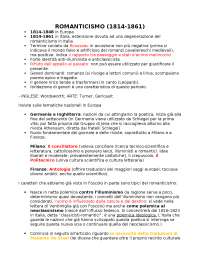 Romanticismo e Manzoni - Docsity