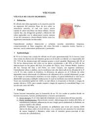 VOLVULO DE COLON SIGMOIDE - Docsity