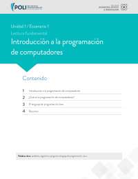 Escenario 1-Introducción a la programación de computadores - Docsity