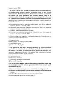 Caces, Examen marzo 2018 - Docsity