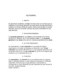 Glosario de una materia llamada - Docsity