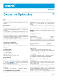 Prueba de Optoquina para bacterias - Docsity