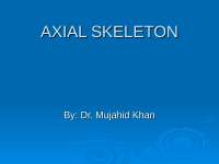ANATOMY AXIAL SKELETON SLIDES - Docsity