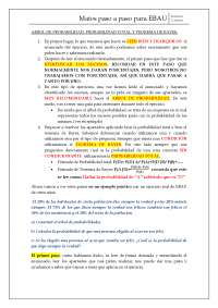Probabilidad y Estadística para EVAU CCSS | Esquemas y mapas conceptuales de Matemáticas ...