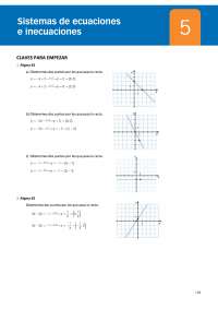 Matemáticas sistemas de ecuaciones solucionario | Ejercicios de Matemáticas | Docsity