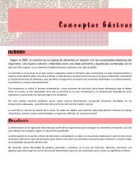 Conceptos basicos de nutricion - Docsity