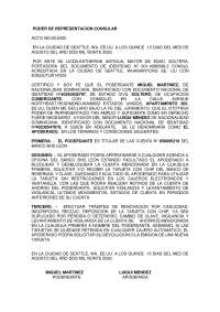 Poder de representacion consular - Docsity