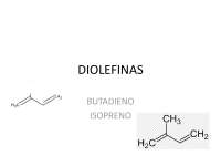 Diolefinas, butadieno, isopropeno - Docsity