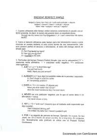 Presente perfecto simple and continuous | Ejercicios de Inglés - Docsity