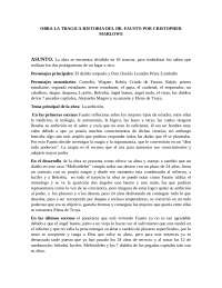 Analisis de la obra FAUSTO - Docsity
