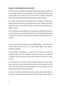 Cuestionario Don Quijote de la Mancha | Ejercicios de Lengua y ...