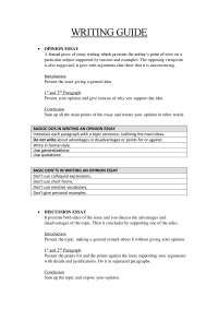 Types of writings (1ºBach) - Docsity