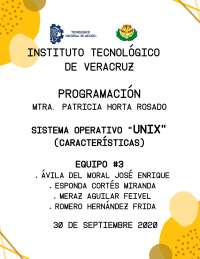 Sistema Operativo UNIX (Características) - Docsity