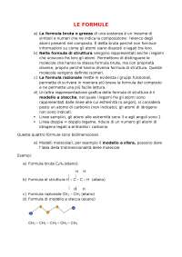 Formule di struttura, chimica organica - Docsity