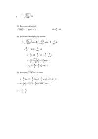 Ejercicios de integración - Docsity