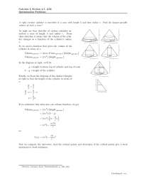 OPTIMIZATION PROBLEMS AND SOLUTIONS - Docsity