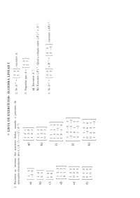 Lista de Exercícios- Algebra Linear - Docsity