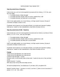 Instrucciones Trial Making Test - Docsity