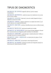 Tipos de Diagnosticos - Docsity