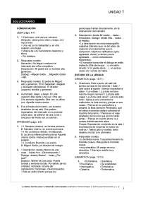 Lengua solucionario tema 1 4 eso - Docsity