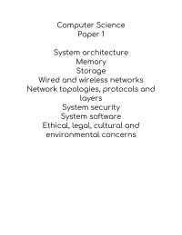 OCR computer science page divider | Study notes Computer science | Docsity