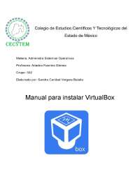 Manual para instalar VirtualBox - Docsity