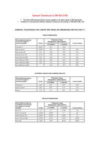 ISO 2768 General Tolerances - Docsity