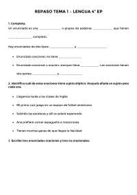 REPASO TEMA 1 LENGUA 4º PRIMARIA SM SAVIA | Ejercicios de Lengua y ...