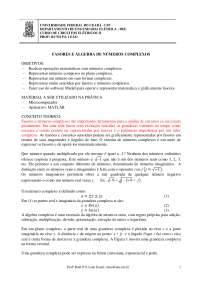 NUMEROS COMPLEXOS - ALGEBRA LINEAR - Docsity