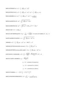 Formule di Statistica - prima parte - Docsity