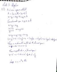 Algebra Linear: exercicio 3 lista gradescope qs2020 - Docsity