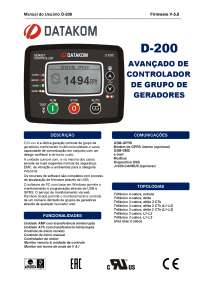 Modulo controlador D200 - Docsity