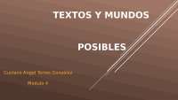 AI3. Textos y mundos posibles A | Monografías, Ensayos de Literatura Universal | Docsity