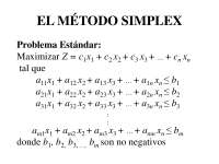 Metodo Simplex ejercicios y ejemplos - Docsity