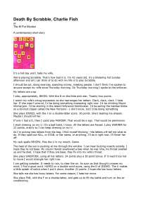 DEATH BY SCRABBLE - short story - Docsity