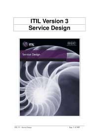 ITIL V3 - Preparatório certificação - Docsity