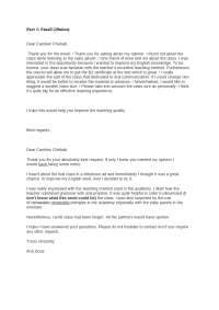 B2 Writting format examples - Docsity