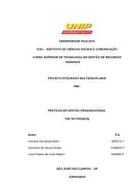 PIM 1º Semestre - Gestão de Recursos Humanos Unip - Docsity