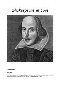 Análisis película Shakespeare in love - Docsity