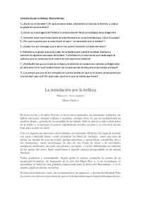 Inmolación por la belleza - Docsity