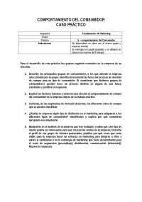 Comportamiento consumidor practica - Docsity