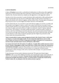 Il mito di Prometeo- Goethe | Appunti di Letteratura Tedesca | Docsity