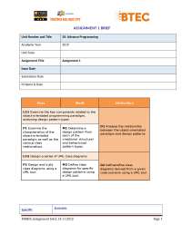 Advance Programming_Assignment 1 - Docsity